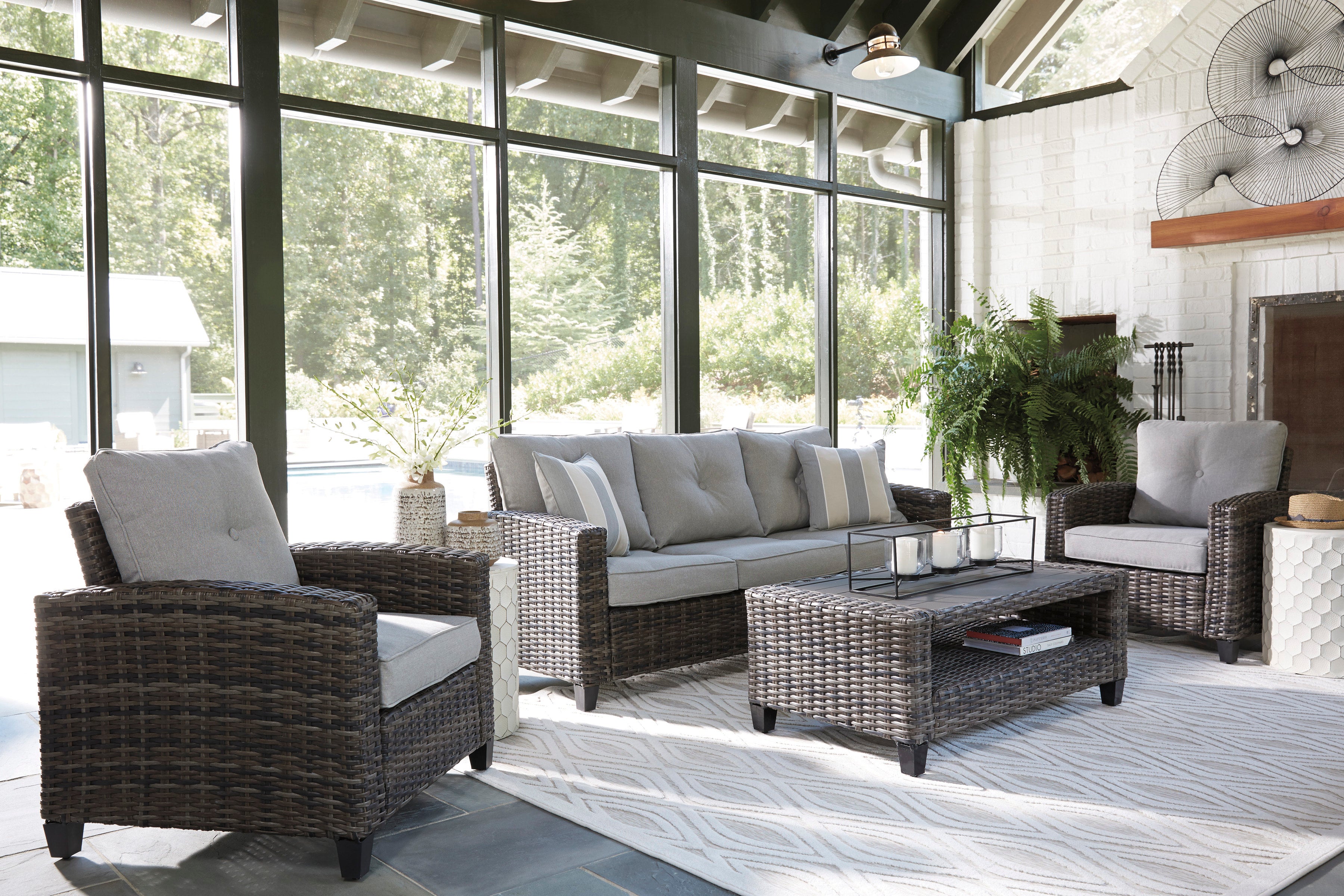 Cloverbrook, 4 PC Conversation Set | Palm Tree Patio Furniture, LLC